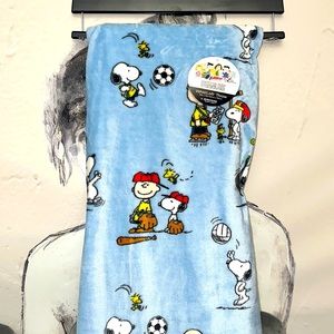 Peanuts | Bedding | Snoopy Peanuts Sports Throw Blanket | Poshmark